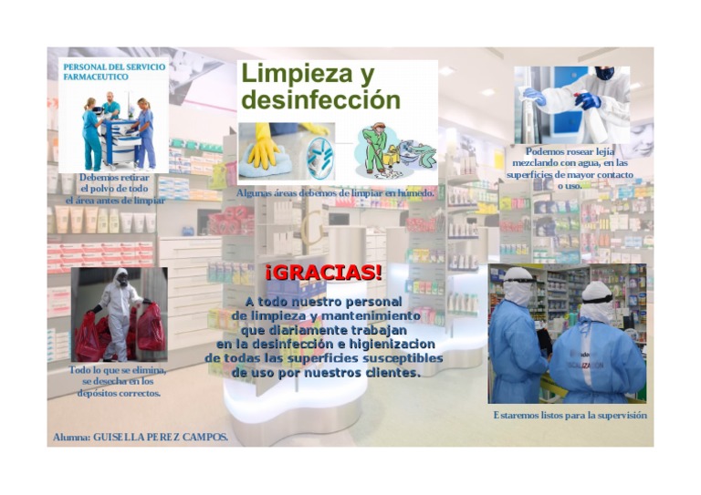 Afiche Limpieza y Desinfeccion | PDF