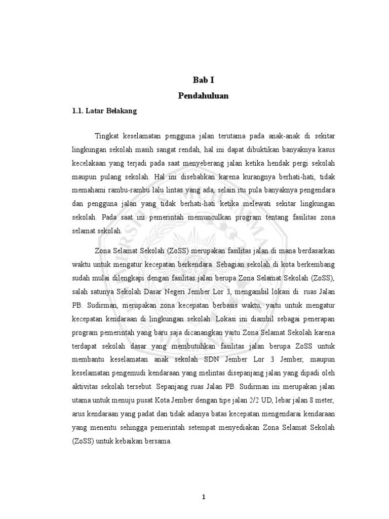 Efektivitas Zona Selamat Sekolah (ZoSS) | PDF | Bisnis | Teknologi ...