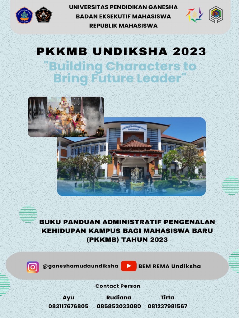Buku Panduan Administratif PKKMB Undiksha Tahun 2023 | PDF