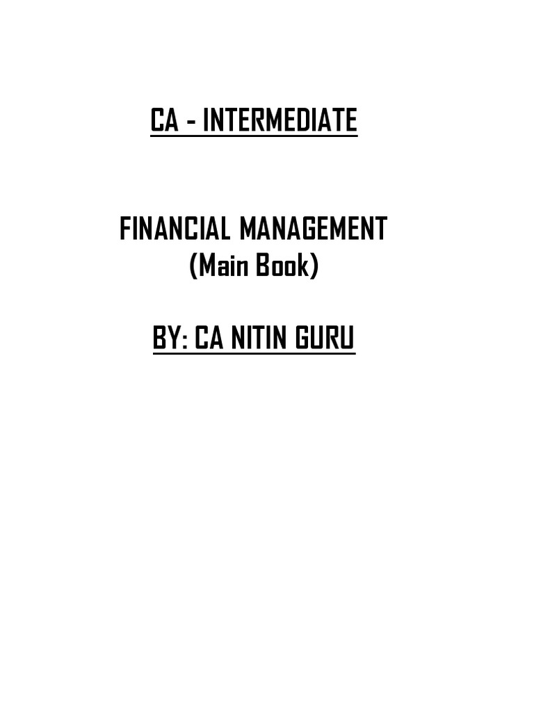 01 FM Book Questions Main Book | PDF | Equity (Finance) | Financial Capital