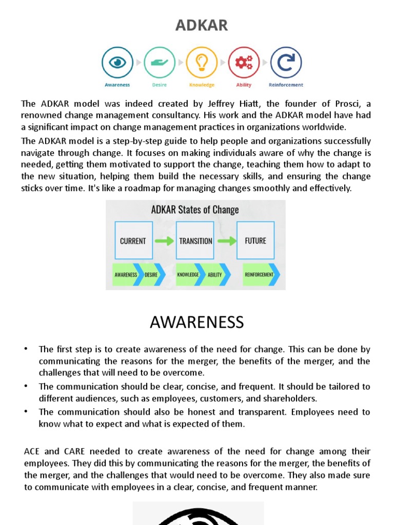 Adkar Model | PDF | Change Management | Human Communication
