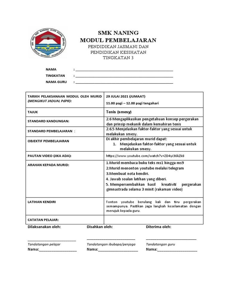 MODUL PJ&PK T3 M19 Hingga M23 (Repaired) | PDF