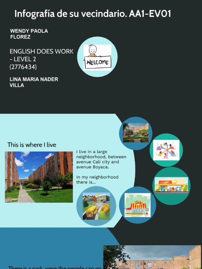 Infografía de Su Vecindario. AA1-EV01 | PDF