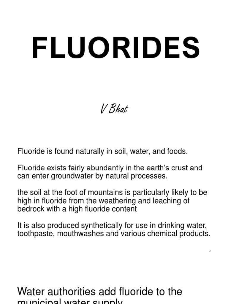 Fluorides | PDF