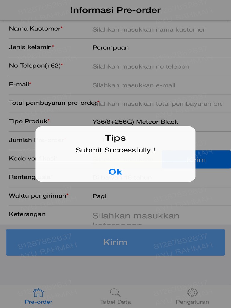 Sistem Pre-Order 2 | PDF