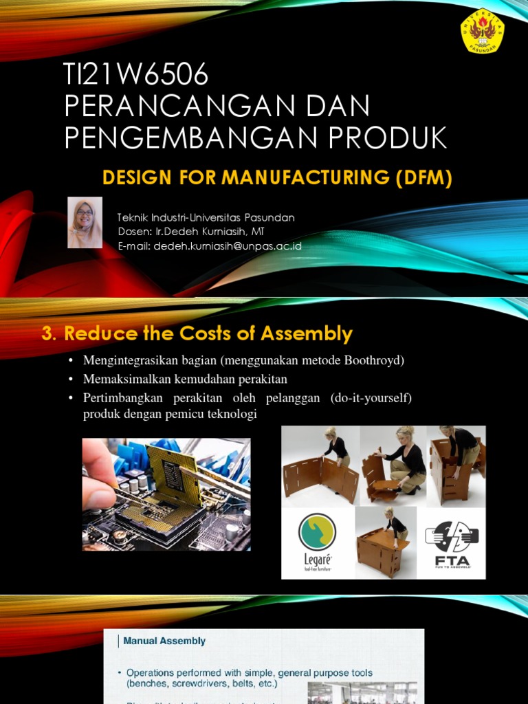 Pertemuan 10 - Design For Manufacturing (DFM) | PDF