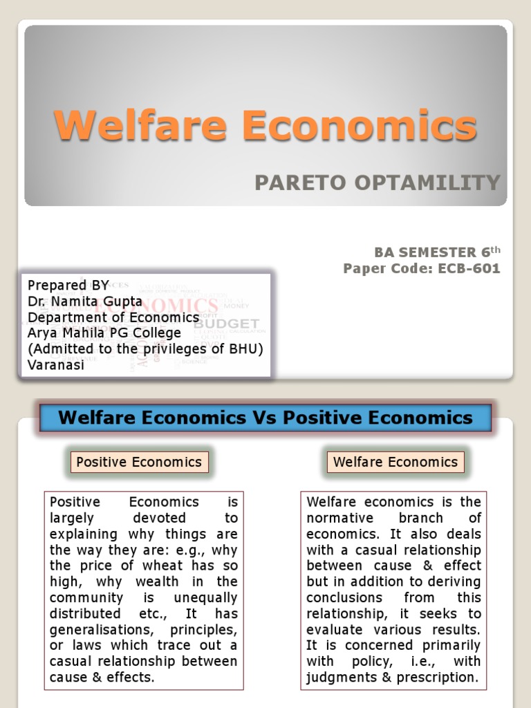 Welfare Economics | PDF