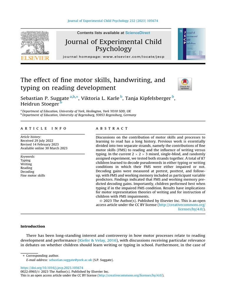Journal of Experimental Child Psychology | PDF | Experiment | Dependent ...