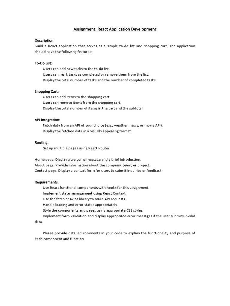 Frontend Internship Assignment | PDF Frontend Internship Assignment | PDF