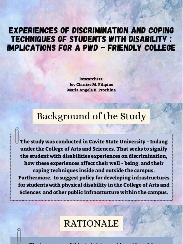 Final Defense | PDF | Disability | Discrimination