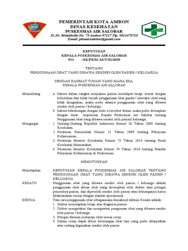 Penggunaan Obat Pasien di Puskesmas | PDF