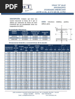 Tabla de Perfiles W y Propiedades | PDF