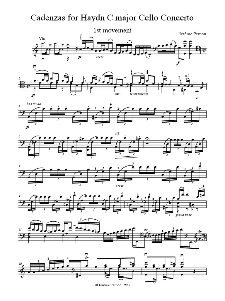 PERNOO Cadenzas HAYDN CMajor 1&2 | PDF
