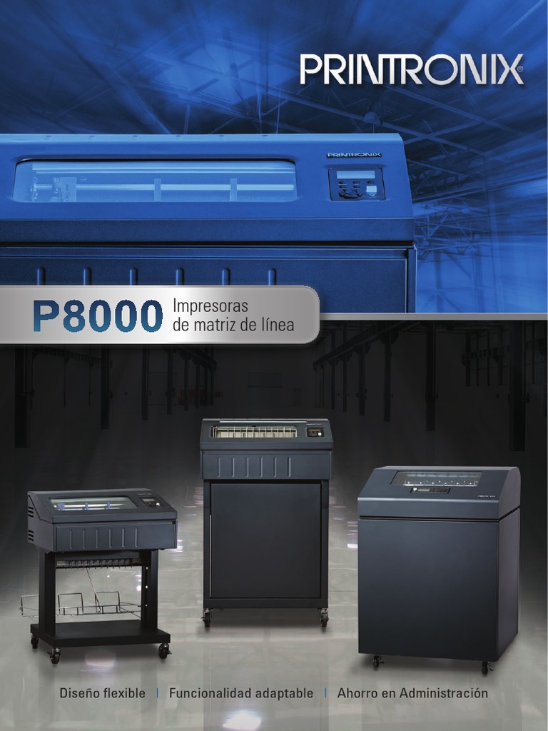 Printronix P8000 Brochure PTX 30012A | PDF | Impresora (Computación ...