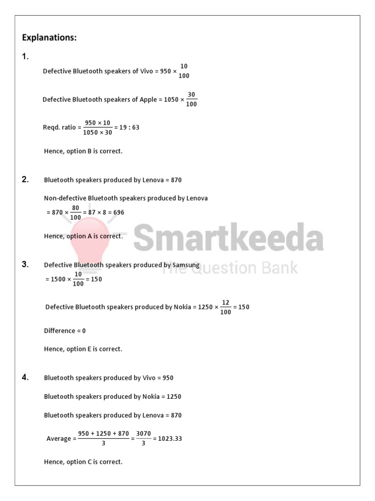 Ans RRB Quant 1 | PDF