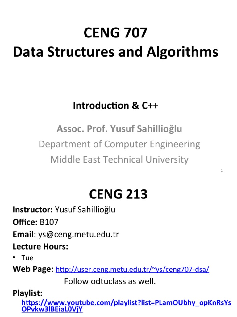 Data Structures & Algorithms Course Guide | PDF | Programming | Constructor (Object Oriented ...