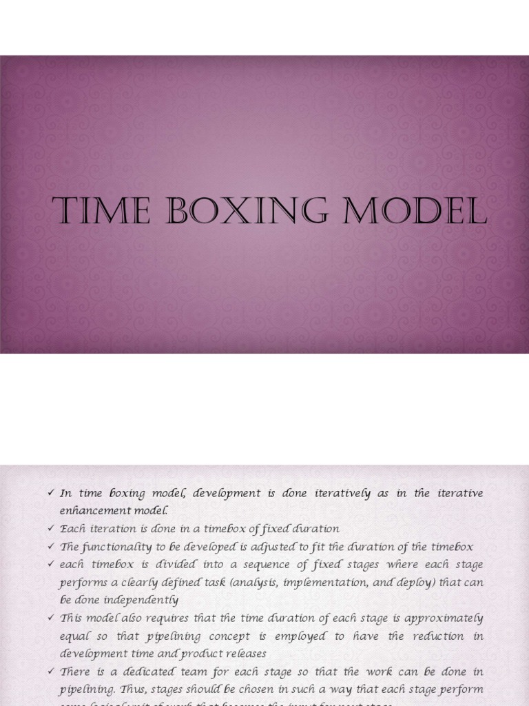 Time Boxing Model | PDF