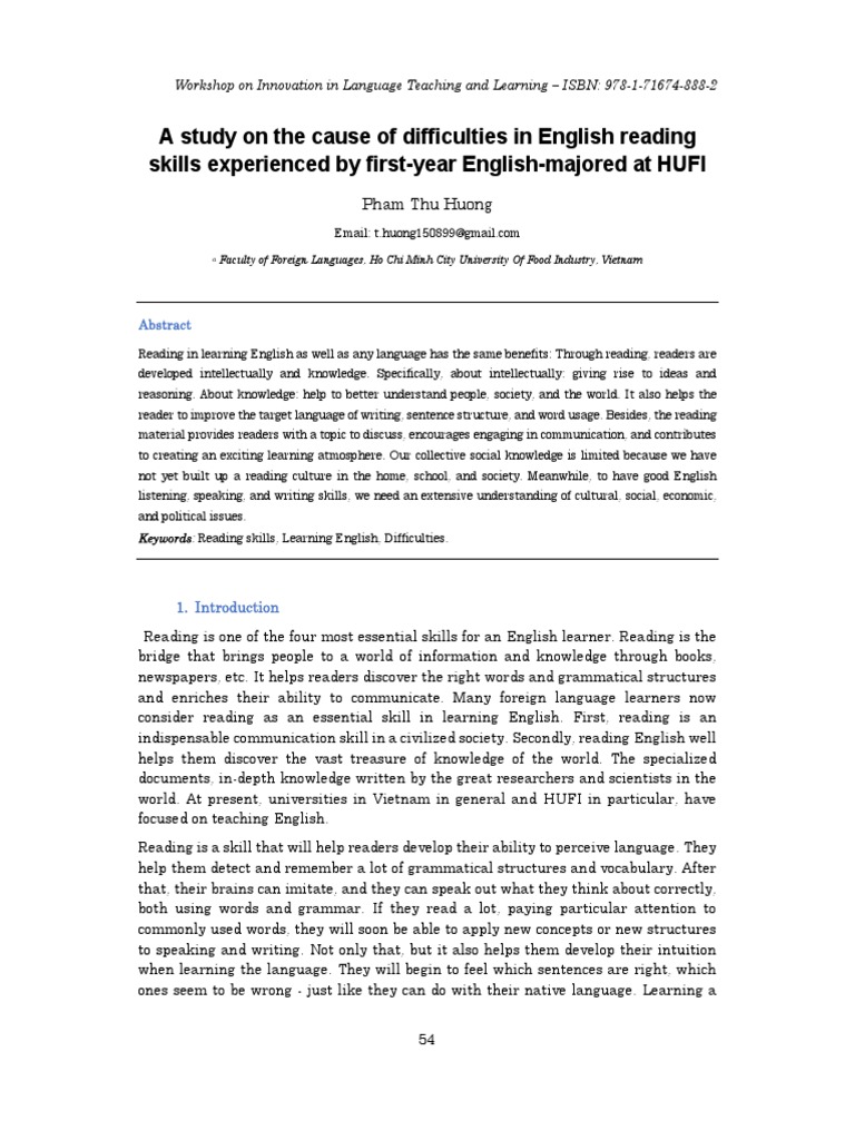 Pham Thu Huong | PDF | Reading Comprehension | Language Education