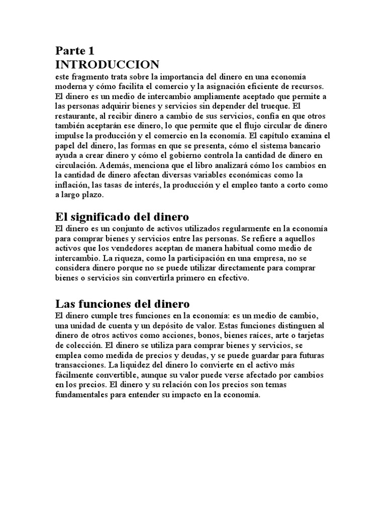 Economía Cap 29 Principios de Economía | PDF | Dinero | Bancos