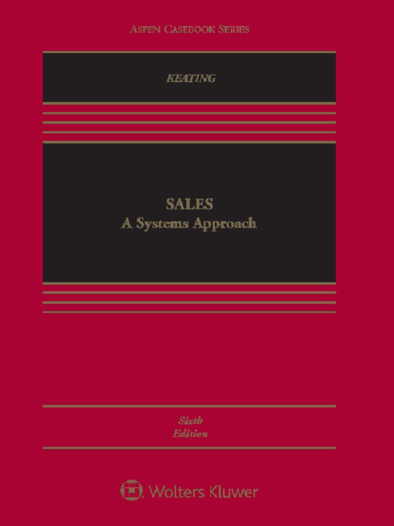 (Textbook) Sales - A Systems Approach (Aspen Casebook Series) | PDF ...