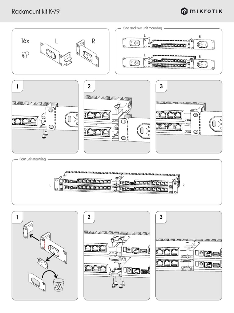 RB5009 Rackmount Kit K-79 Mounting Instructions | PDF
