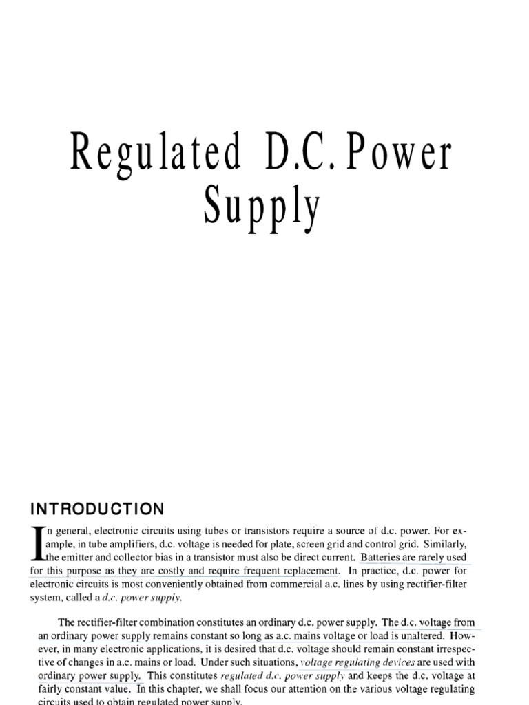 DC Stabilized Voltage Regulator | PDF | Operational Amplifier | Amplifier DC Stabilized Voltage Regulator | PDF | Operational Amplifier | Amplifier