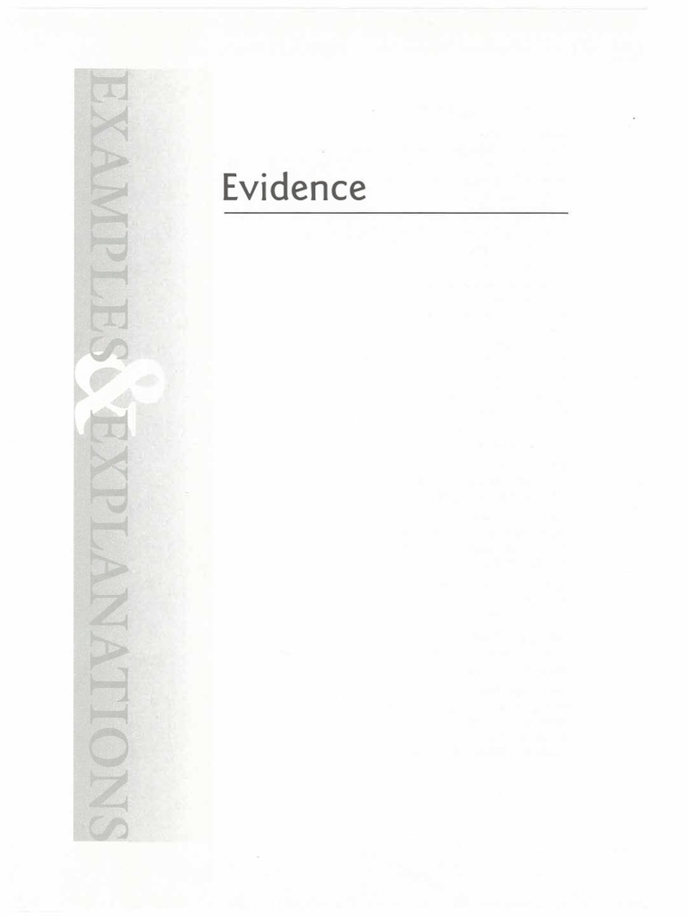 Evidence (10th Edition) | PDF | Evidence (Law) | Relevance (Law)