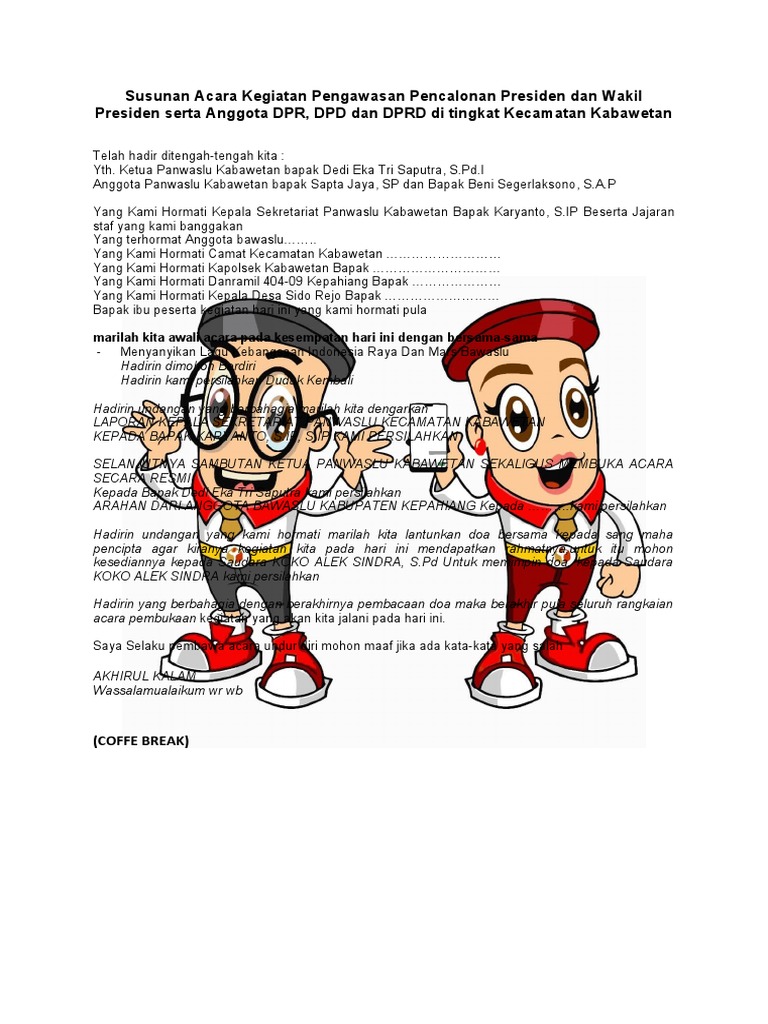 Susunan Acara Bimtek | PDF