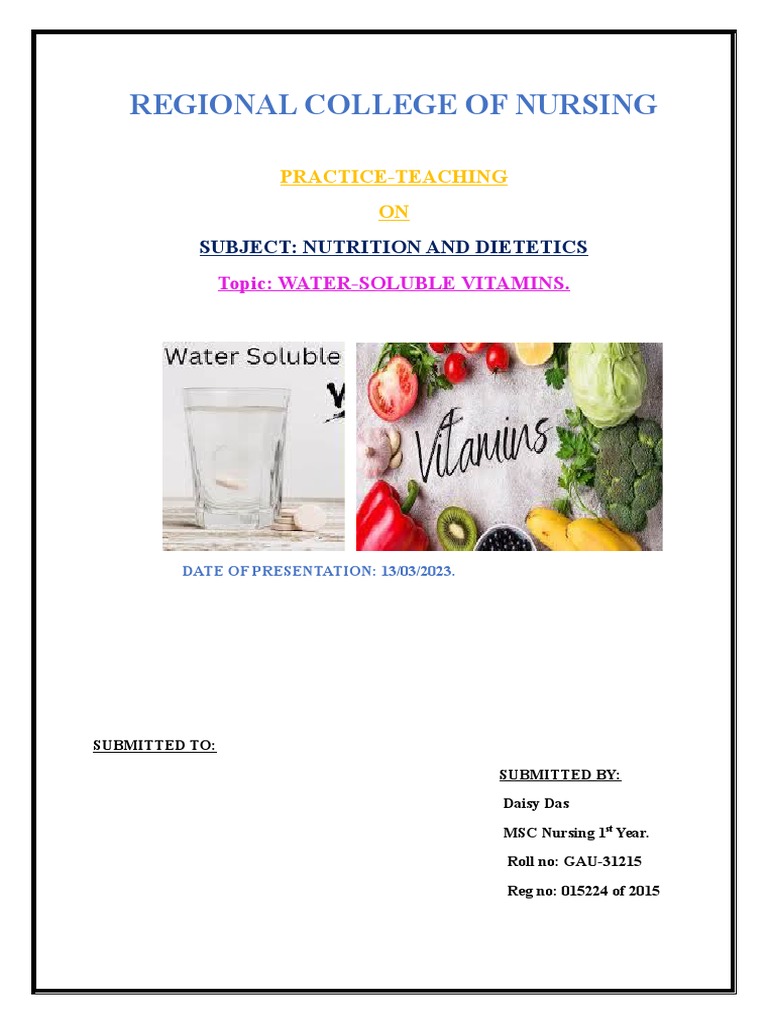 Vitamin C BSC Nursing | PDF