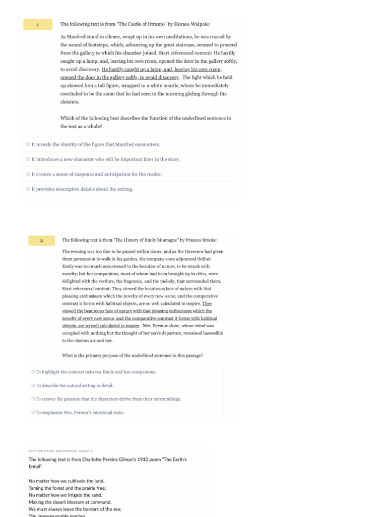 Craft and Structure DIGITAL SAT | PDF