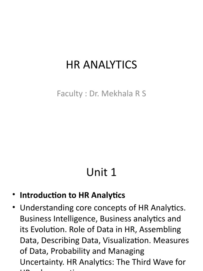 MBA HR ANALYTICS | PDF