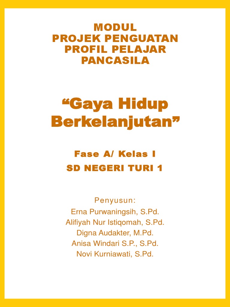Modul Projek Kelas 1 Sems 1 2023 Pdf