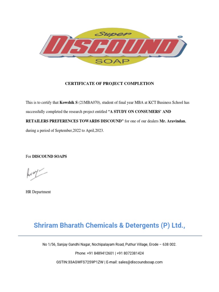 MBA Student's Project Completion | PDF | Business | Technology & Engineering