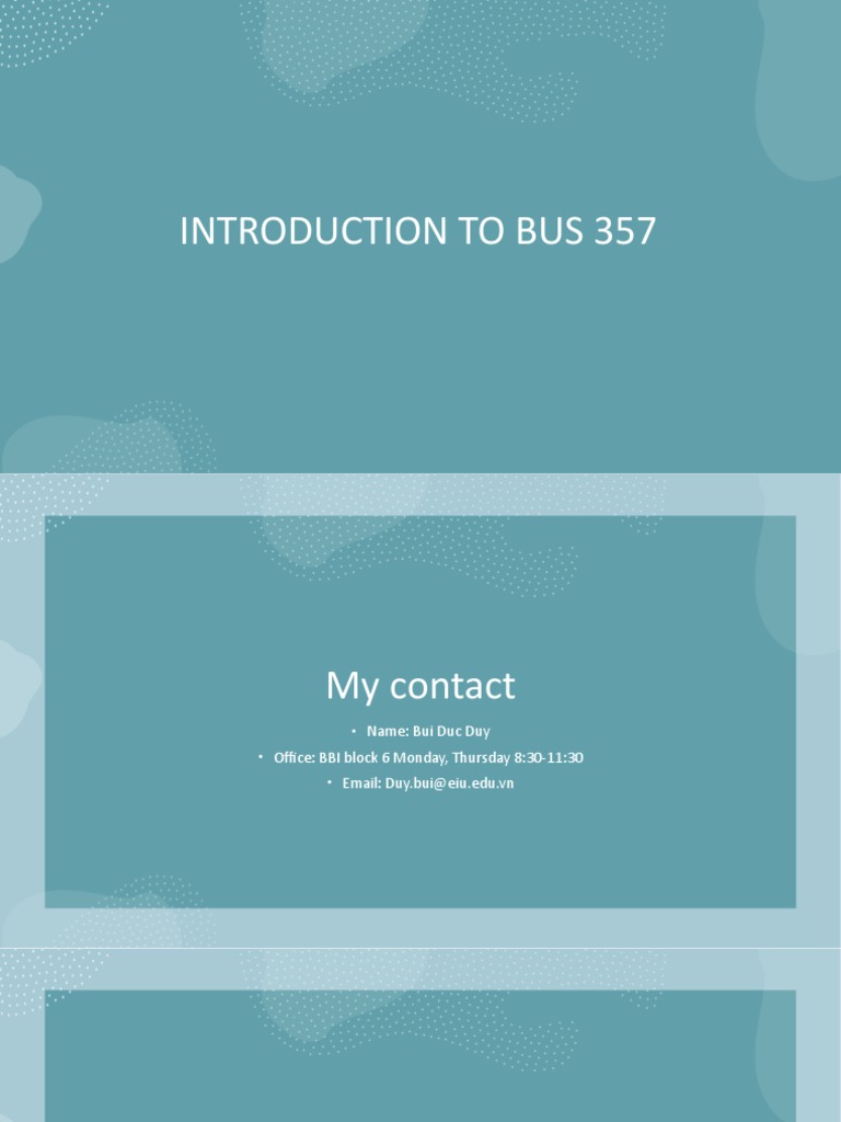 Intro BUS 357 | PDF | Entrepreneurship | Economies
