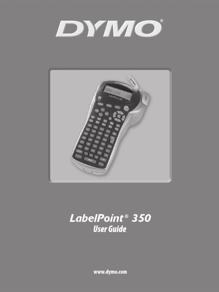 DYMO LabelPoint 350 User Guide | PDF | Universal Product Code | Menu (Computing)