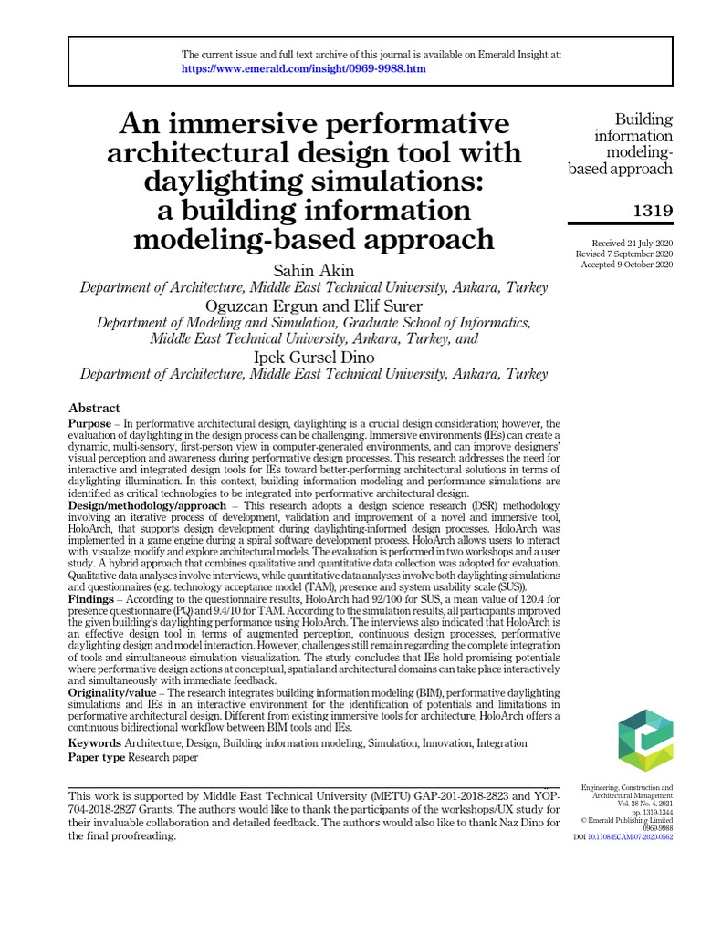10 1108 - Ecam 07 2020 0562 | PDF | Autodesk Revit | Simulation