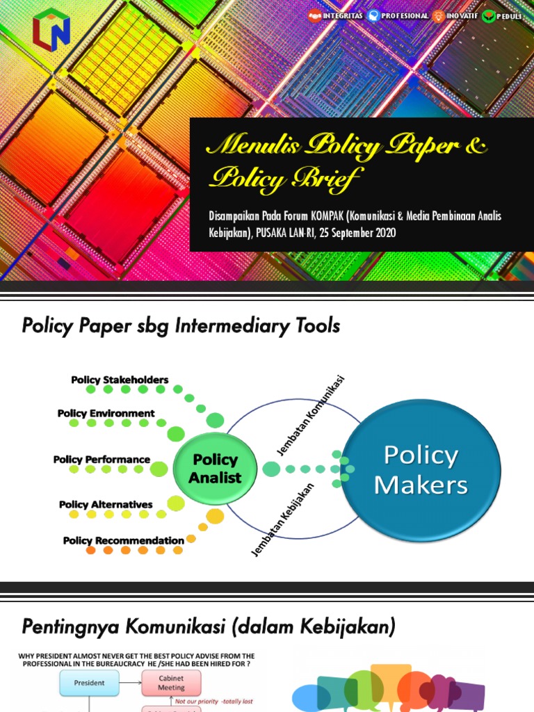 Menulis Policy Paper & Policy Brief (TWWU 2020) | PDF