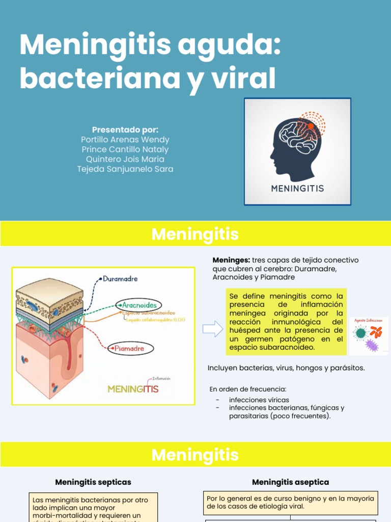 Meningitis Aguda: Bacteriana y Viral | PDF | Meningitis | Medicina CLINICA