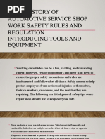 Auto Shop Safety and Layout Guide | PDF | High Voltage | Fires