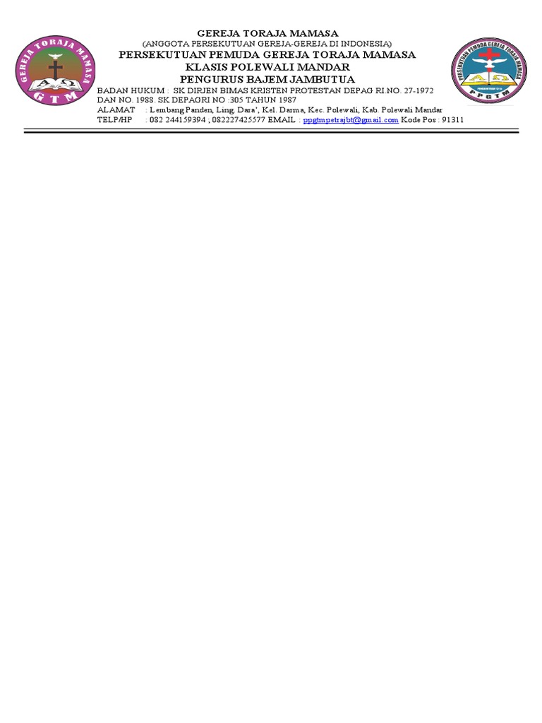 Kop Surat PPGTM | PDF | Kesehatan Holistik