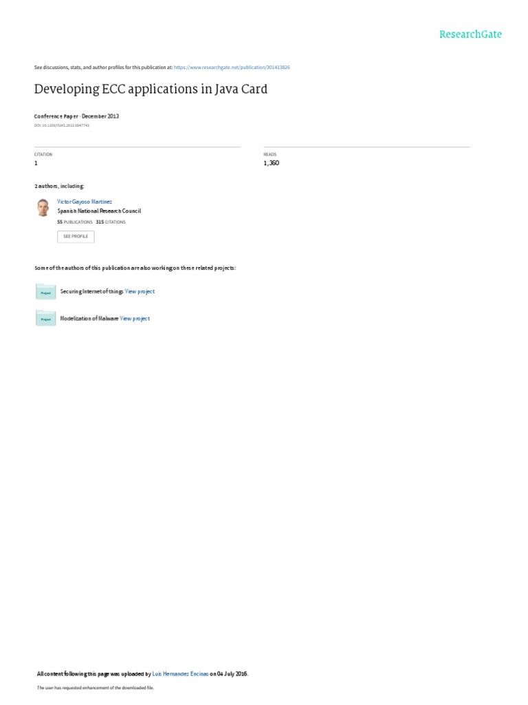 GH JavaCard | PDF | Java (Programming Language) | Computing