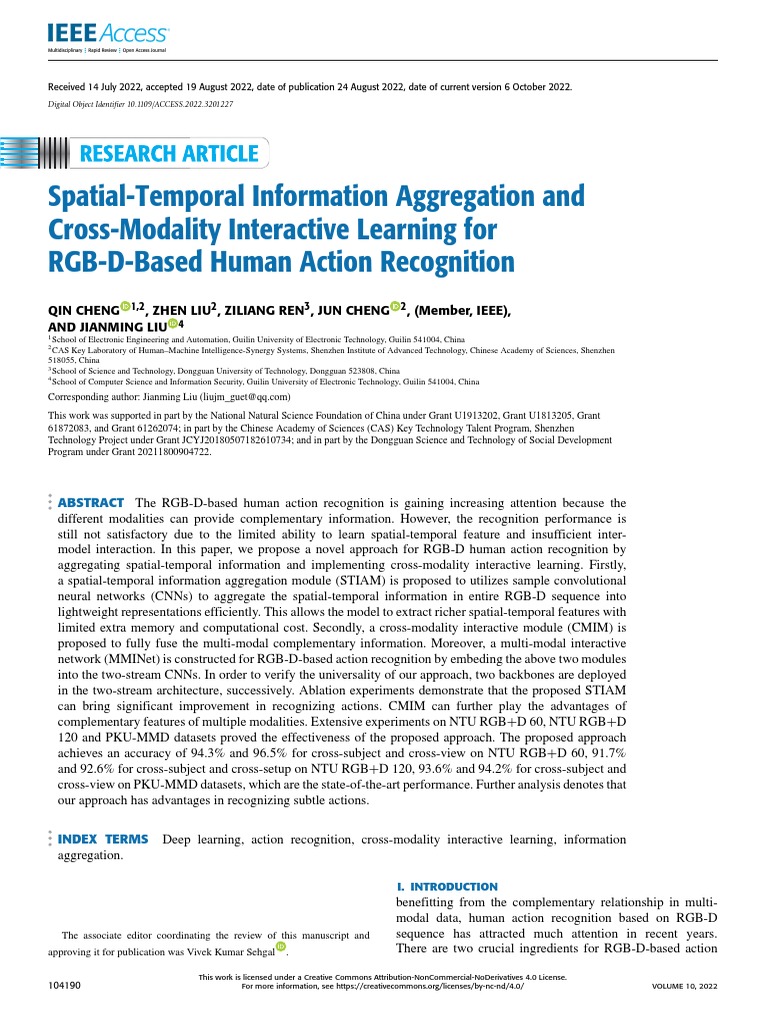 Spatial-Temporal Information Aggregation and Cross-Modality Interactive ... Spatial-Temporal Information Aggregation and Cross-Modality Interactive ...