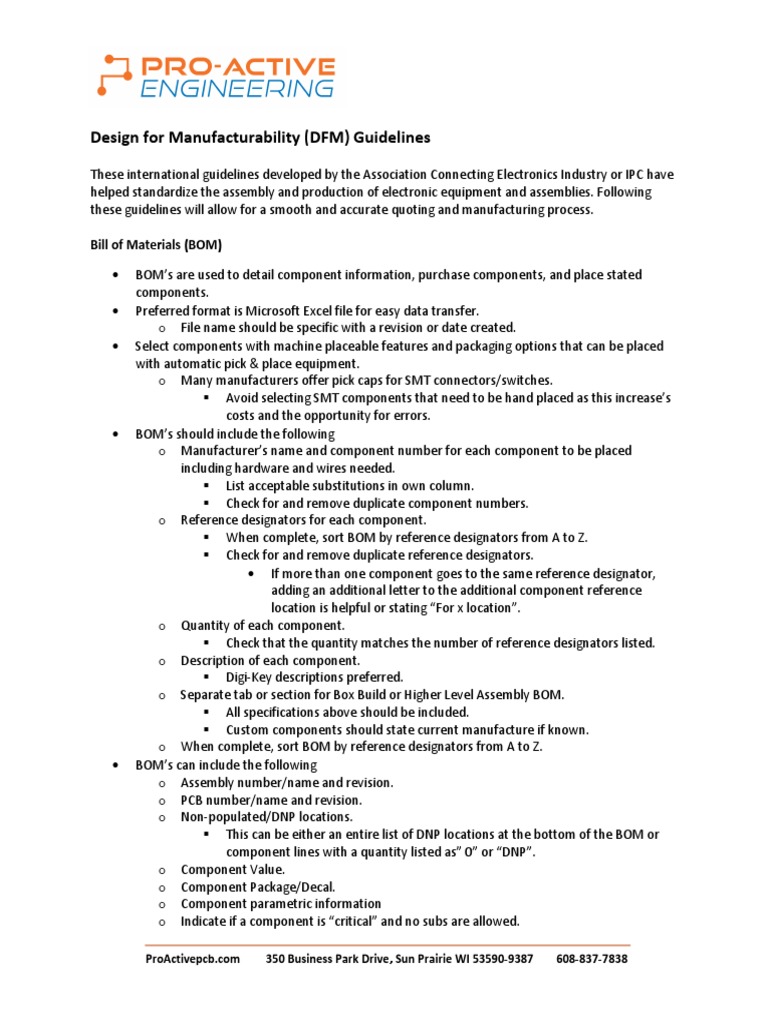 DFM Guidelines | PDF | Printed Circuit Board | Electricity