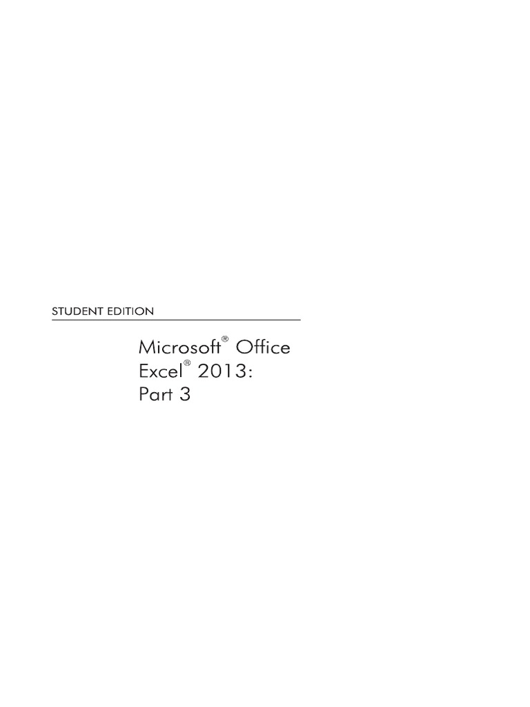 Files-Excel 2013 Level 3-249e5d | PDF