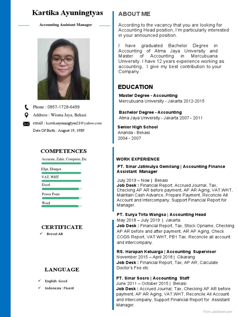 Kartika Ayuningtyas: Education | PDF | Money | Services (Economics)