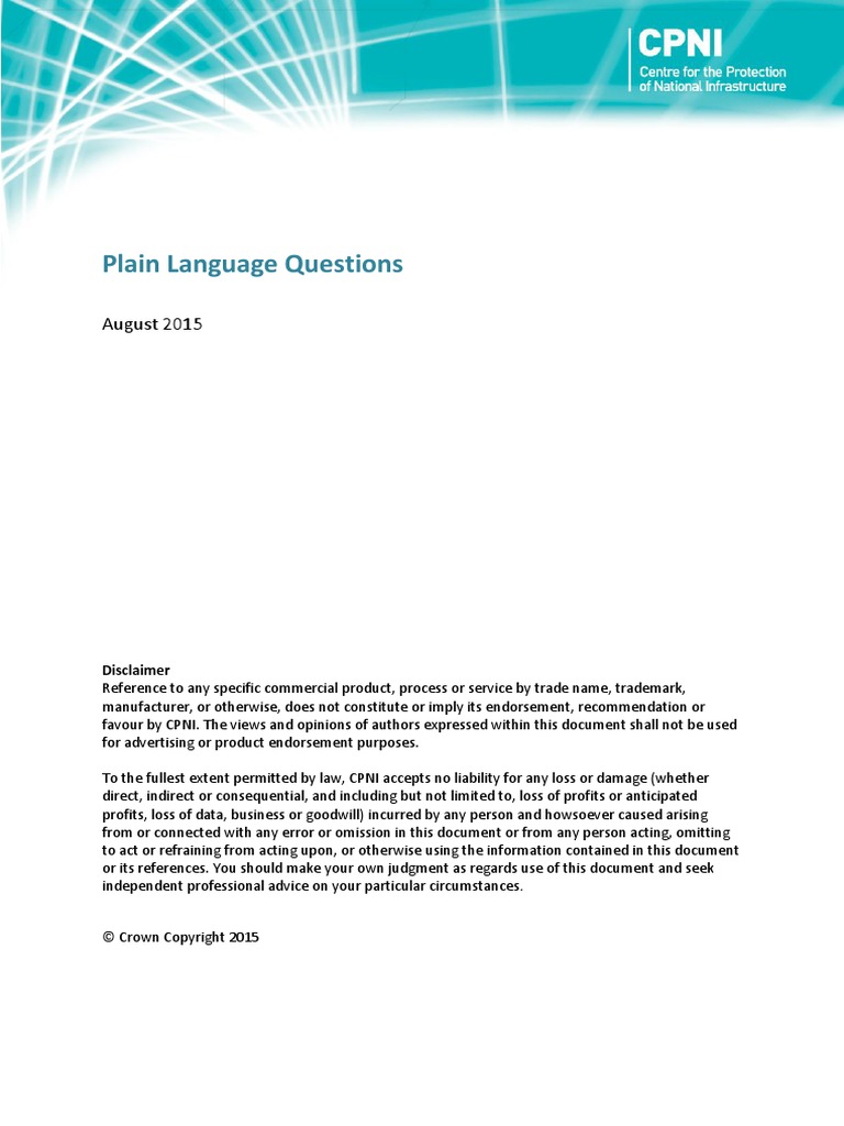 03.1 BIM-Plain-Language-Questions | PDF | Risk Management | Information