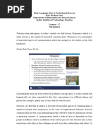 CHRONEMICS | PDF | Nonverbal Communication | Communication