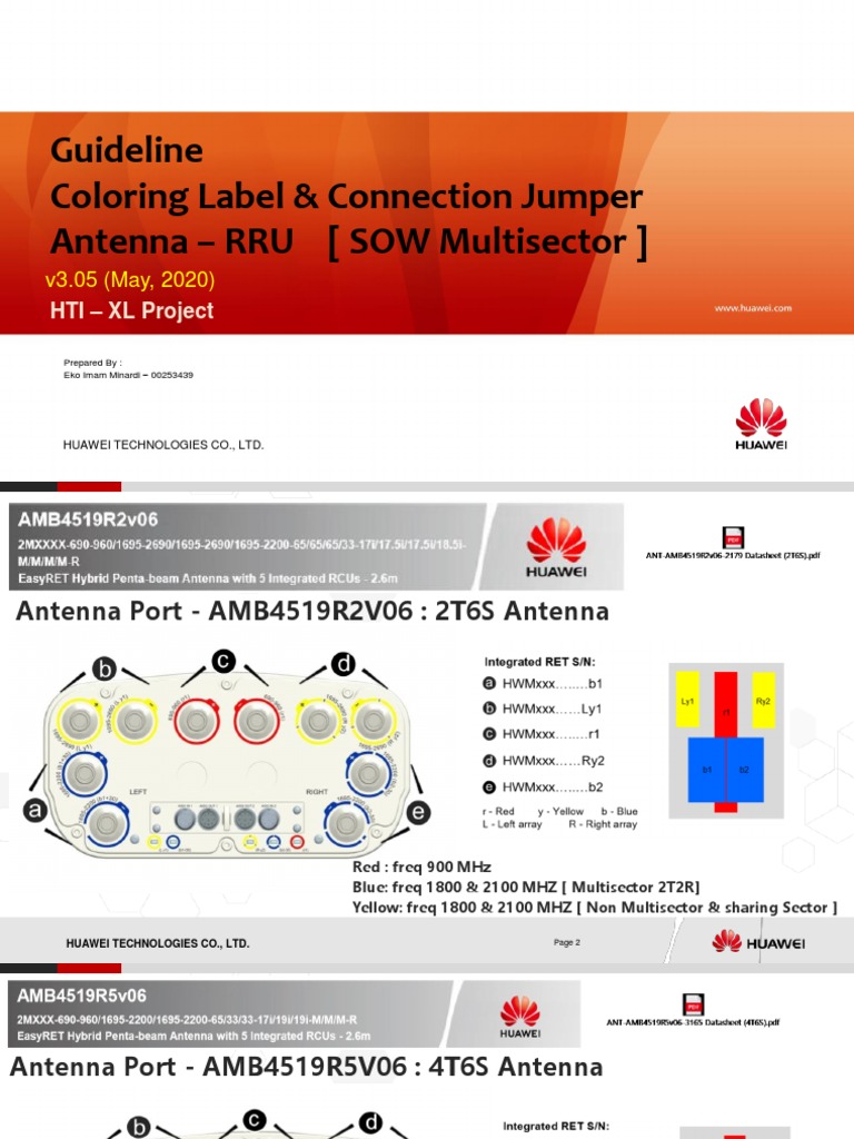 Huawei Antenna & RRU Guide | PDF | Lte (Telecommunication) | Telecommunications