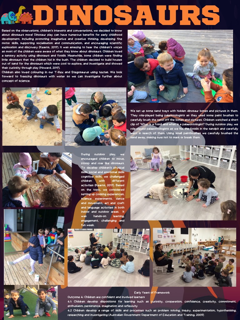 dinosaurs pedagogical documentation 1 | PDF