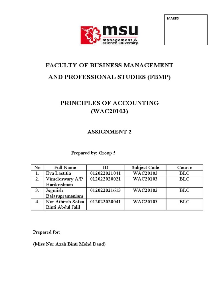 Assignment 2-accounting | PDF